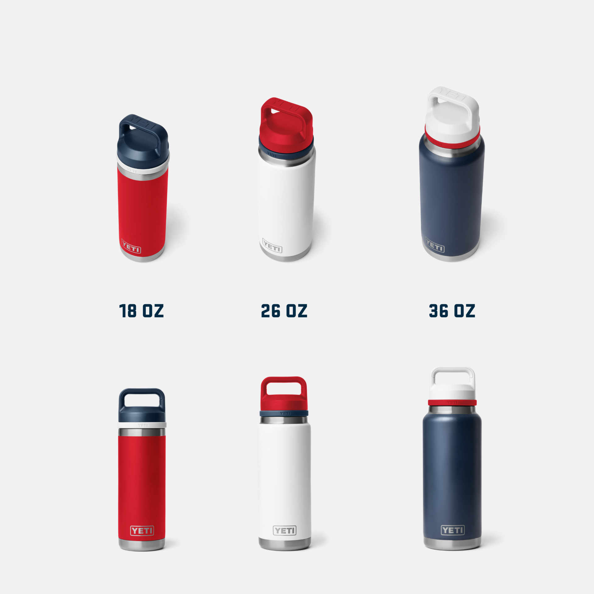 YETI 36 oz Water Bottle with Color-Blocked Chug Cap