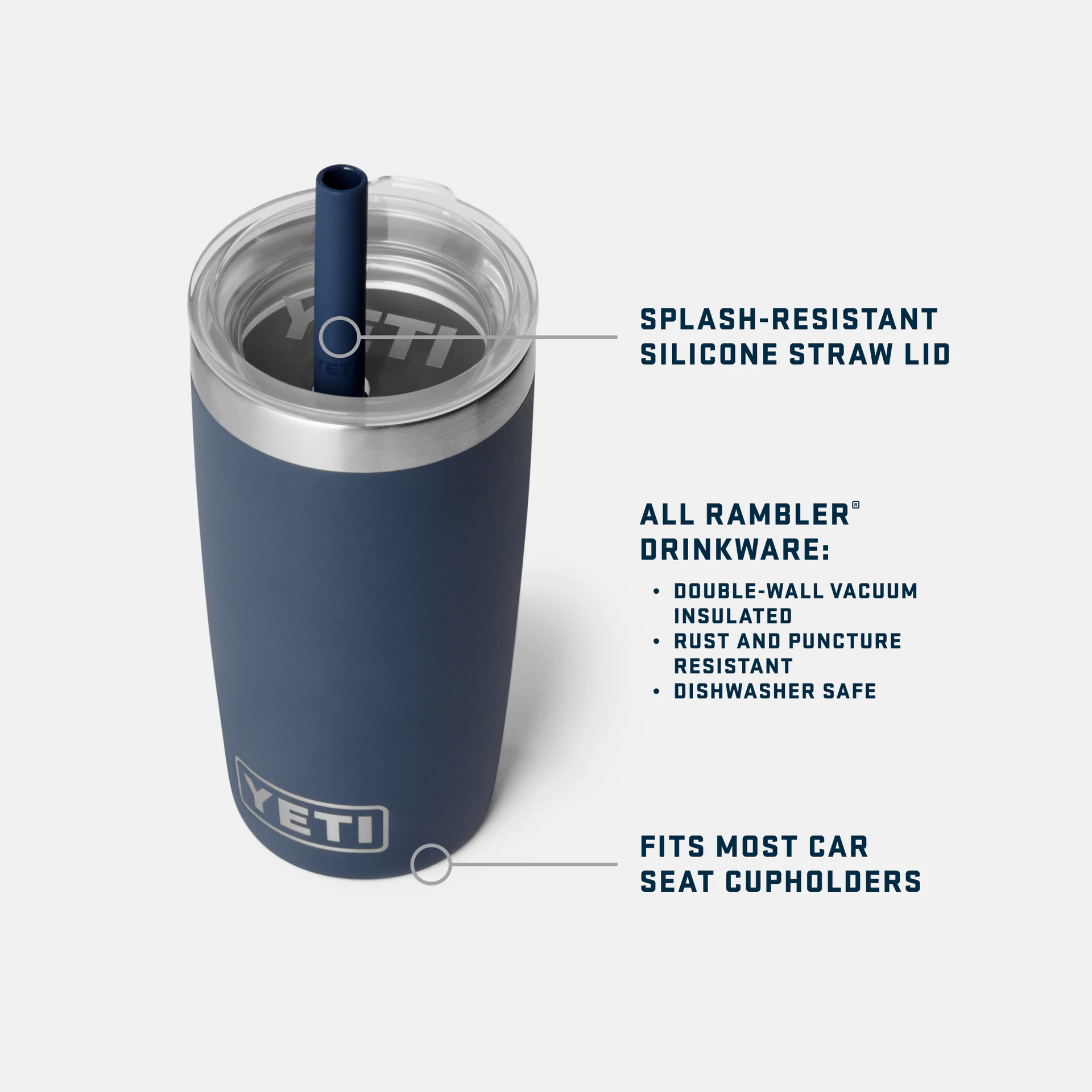 YETI Jr. 10 oz Tumbler w/ Silicone Straw Lid