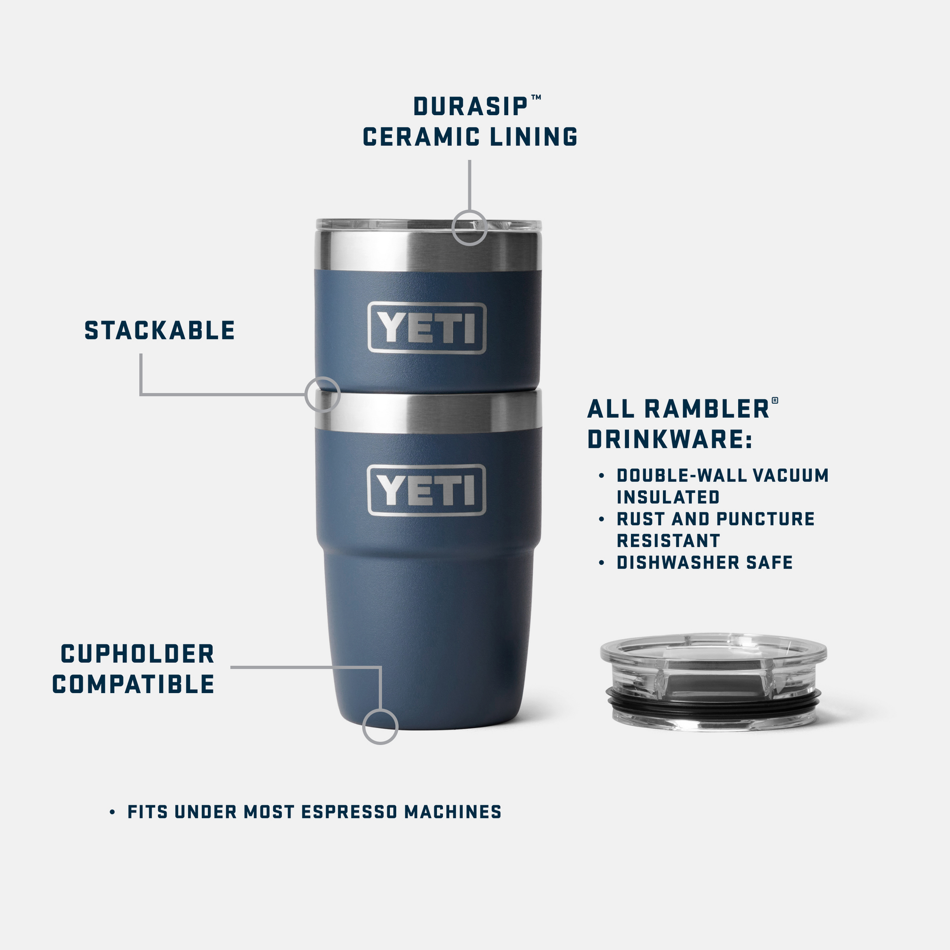 YETI Ceramic-Lined 8oz Stackable Cup