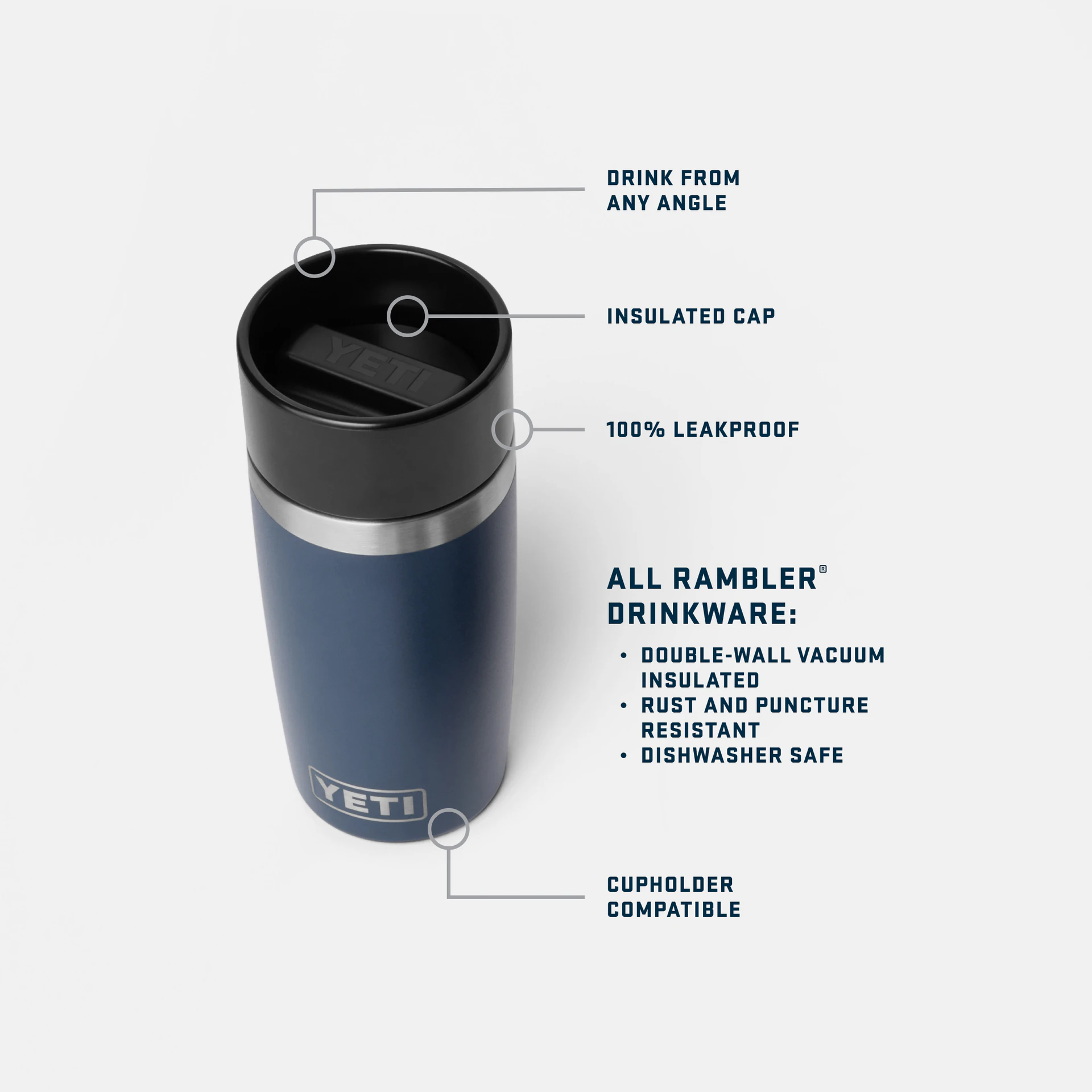 YETI 12 oz Travel Water Bottle: Leakproof Thermos
