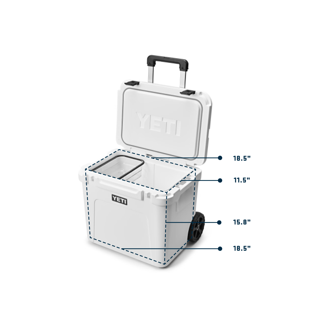 YETI Roadie 60 - Rolling Wheeled Cooler