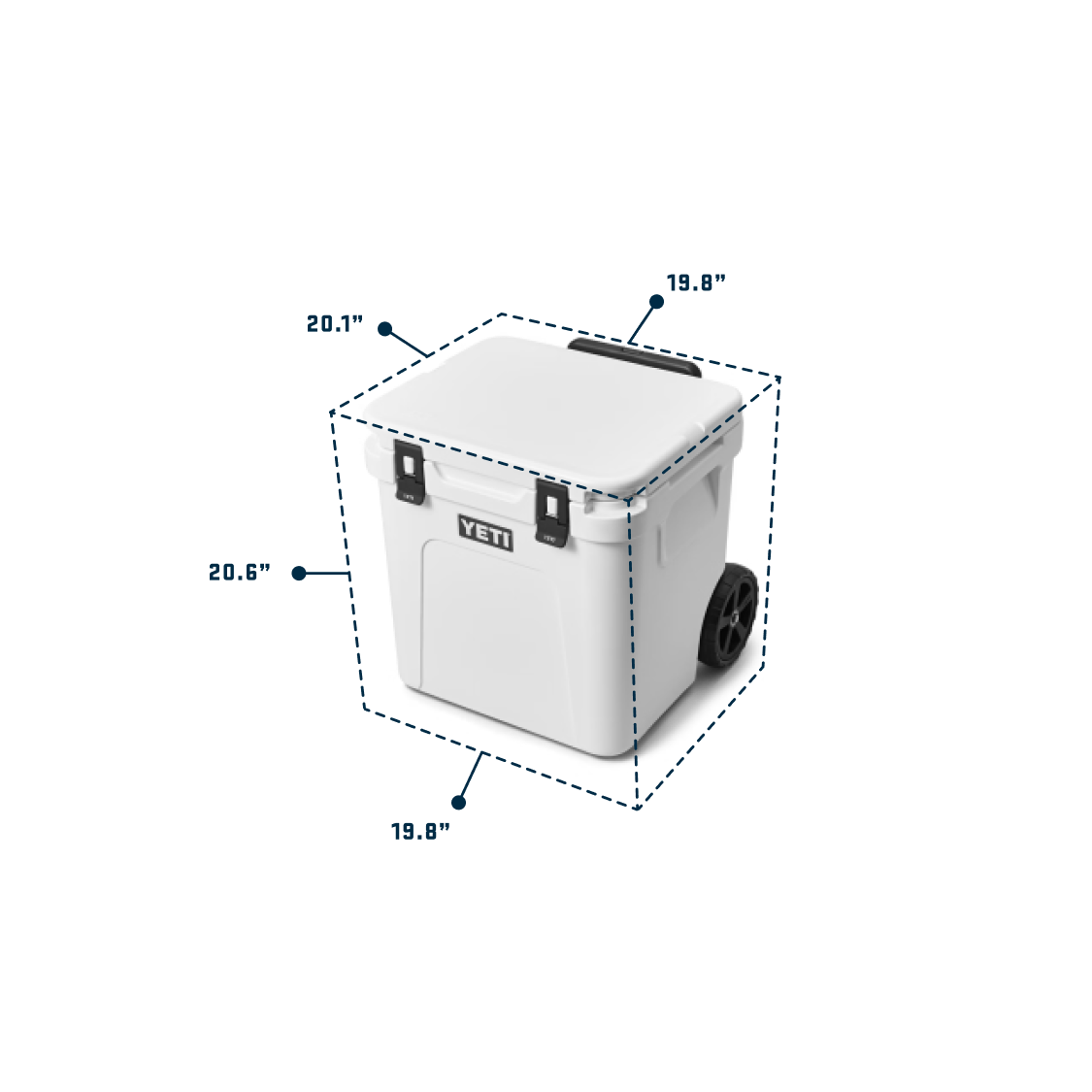 YETI CA Roadie 48 - Rolling Wheeled Cooler